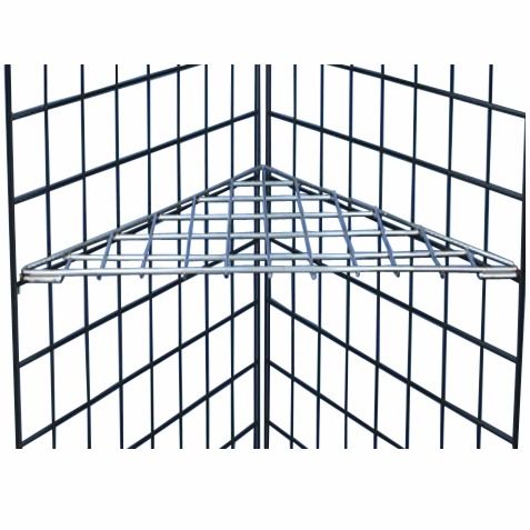 Gridwall Corner Shelf, For Grid and Slatgrid panels Subastral