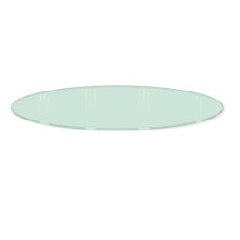 30" Round Glass Shelf For Round Racks Subastral