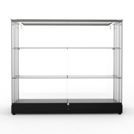 Frameless Glass Display Case for Retail - Full Vision Showcase 4ft ...