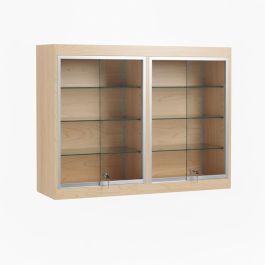 Wall Mounted Display Case For Collectibles w/ Lock & Lights Subastral